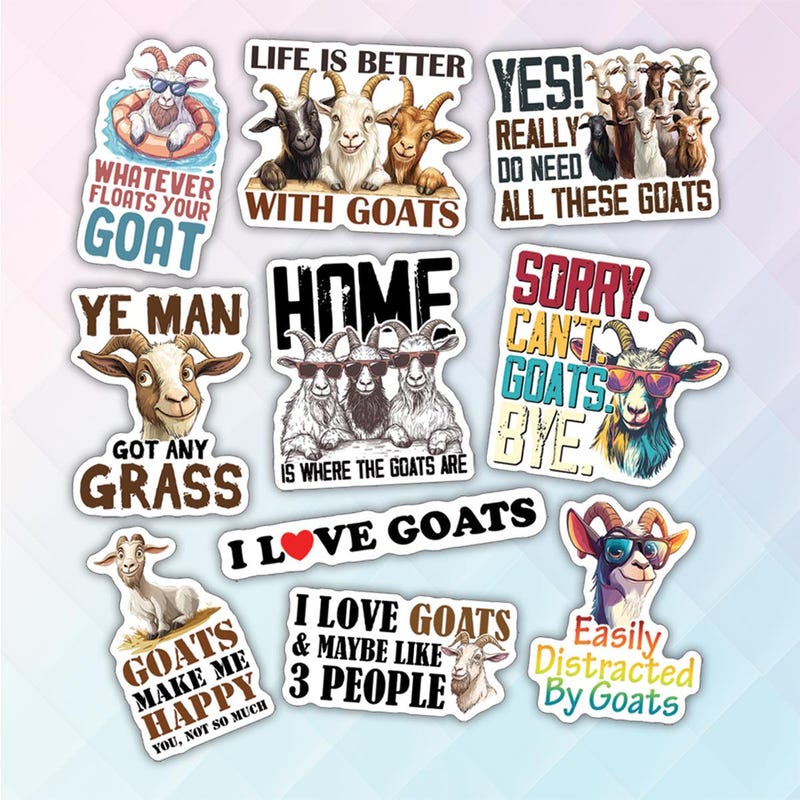 Cute Goat Stickers - Etsy