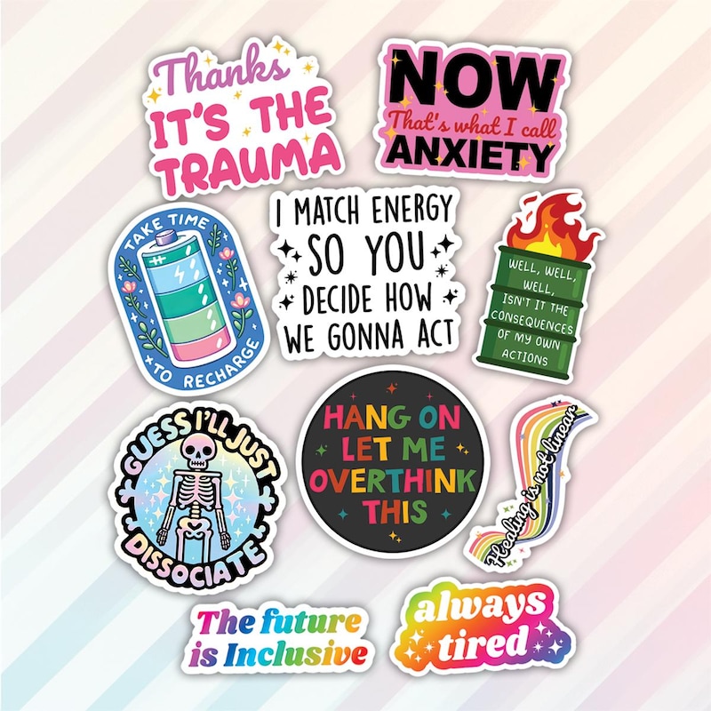 Anxiety Sticker - Etsy