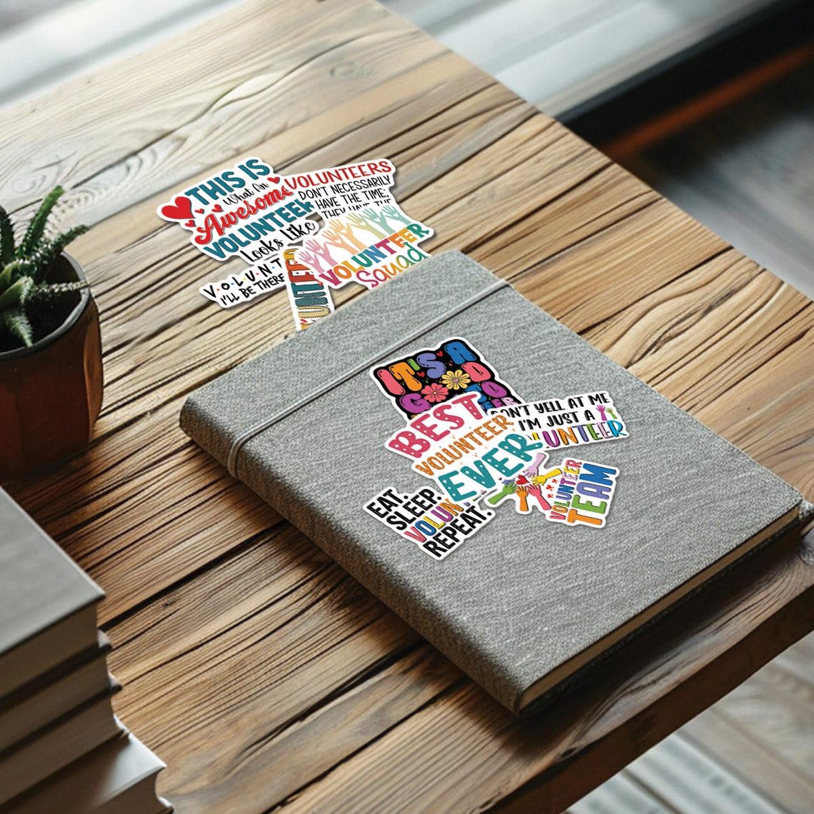 10pcs Volunteer Sticker Pack, Volunteer Spirit, Spread Kindness ...