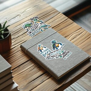 10pcs Turtle Stickers Pack, Sea Turtle Stickers, Kawaii Turtle Sticker ...
