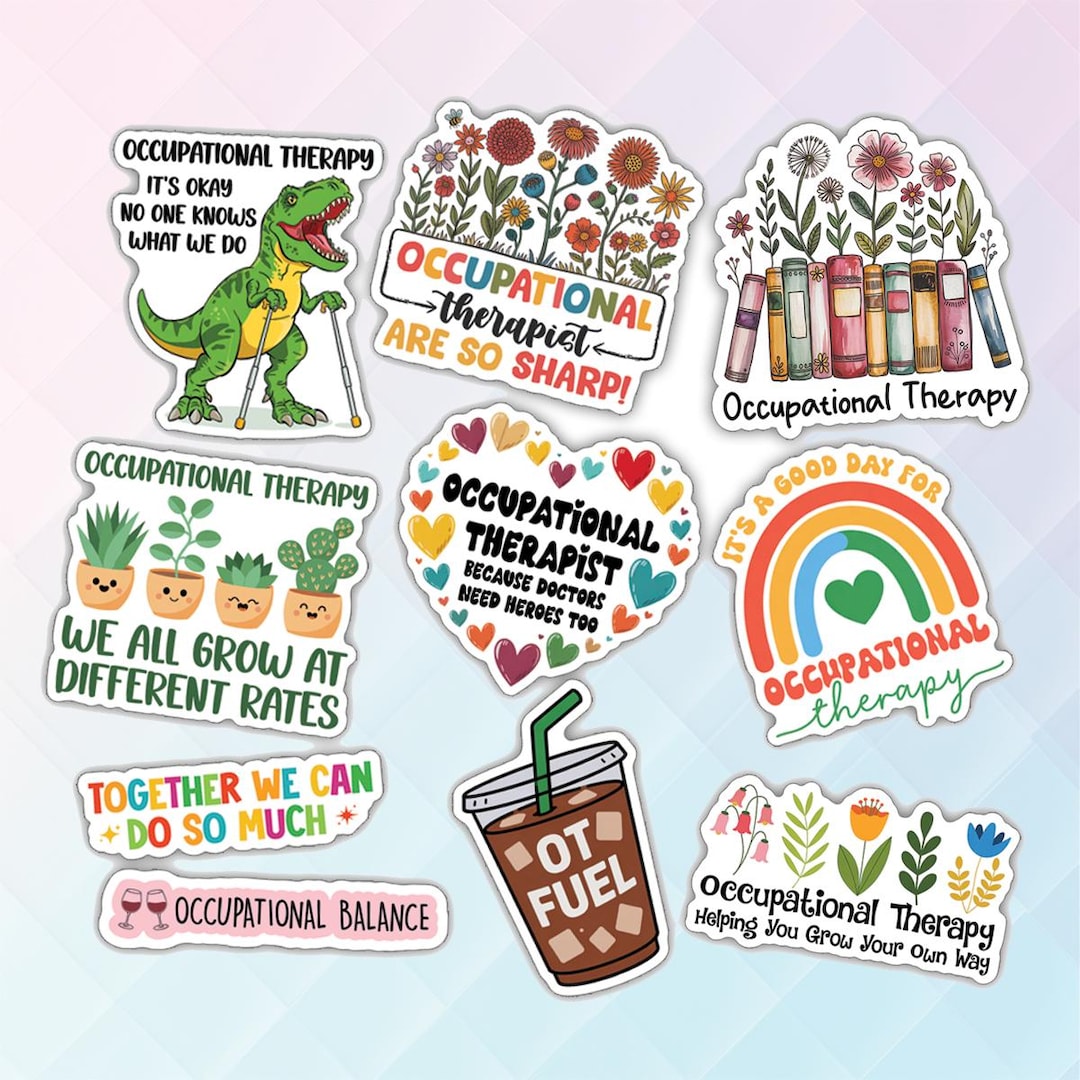 10pcs Occupational Therapist Stickers – Occupational Therapy Hero, Gift ...