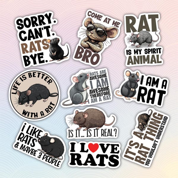 Rat Sticker - Etsy