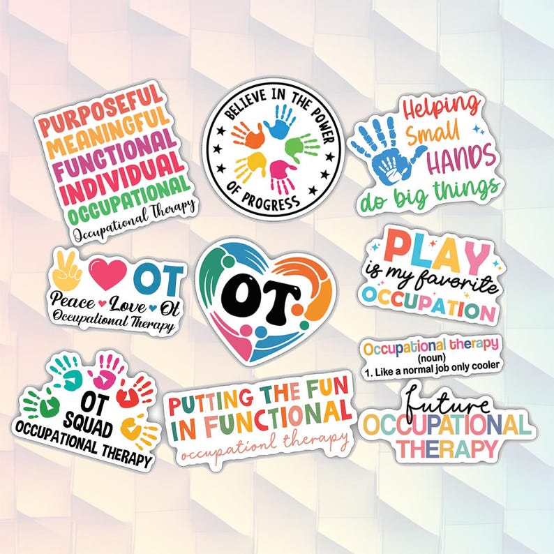 10pcs Occupational Therapist Stickers – Occupational Therapy Hero, Gift ...