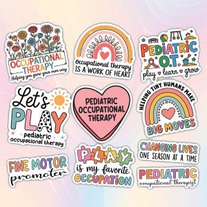10pcs Pediatric Occupational Therapy Sticker Pack – Inspiring Kids ...