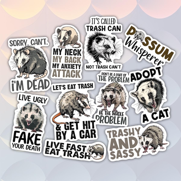 Opossum Stickers - Etsy