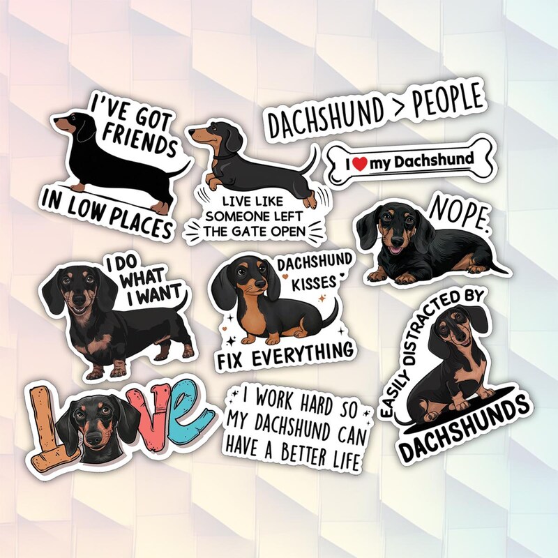 Dachshund Sticker - Etsy