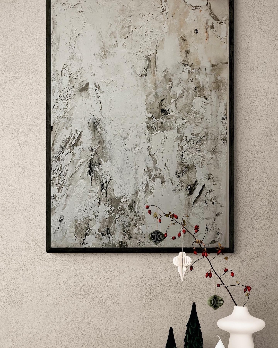 Minimalist Abstract Poster Print Unique. Waves and Stones - Etsy