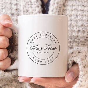 Business Logo Mug, Custom Business Company Name Mug, New Business Gifts ...