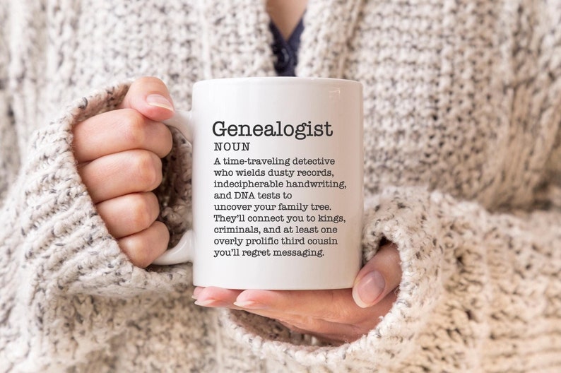 Funny Genealogist Definition Mug: Family History Gift - Etsy