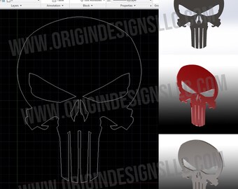 Punisher Flag Svg Dxf Cnc Plasma Laser - Etsy