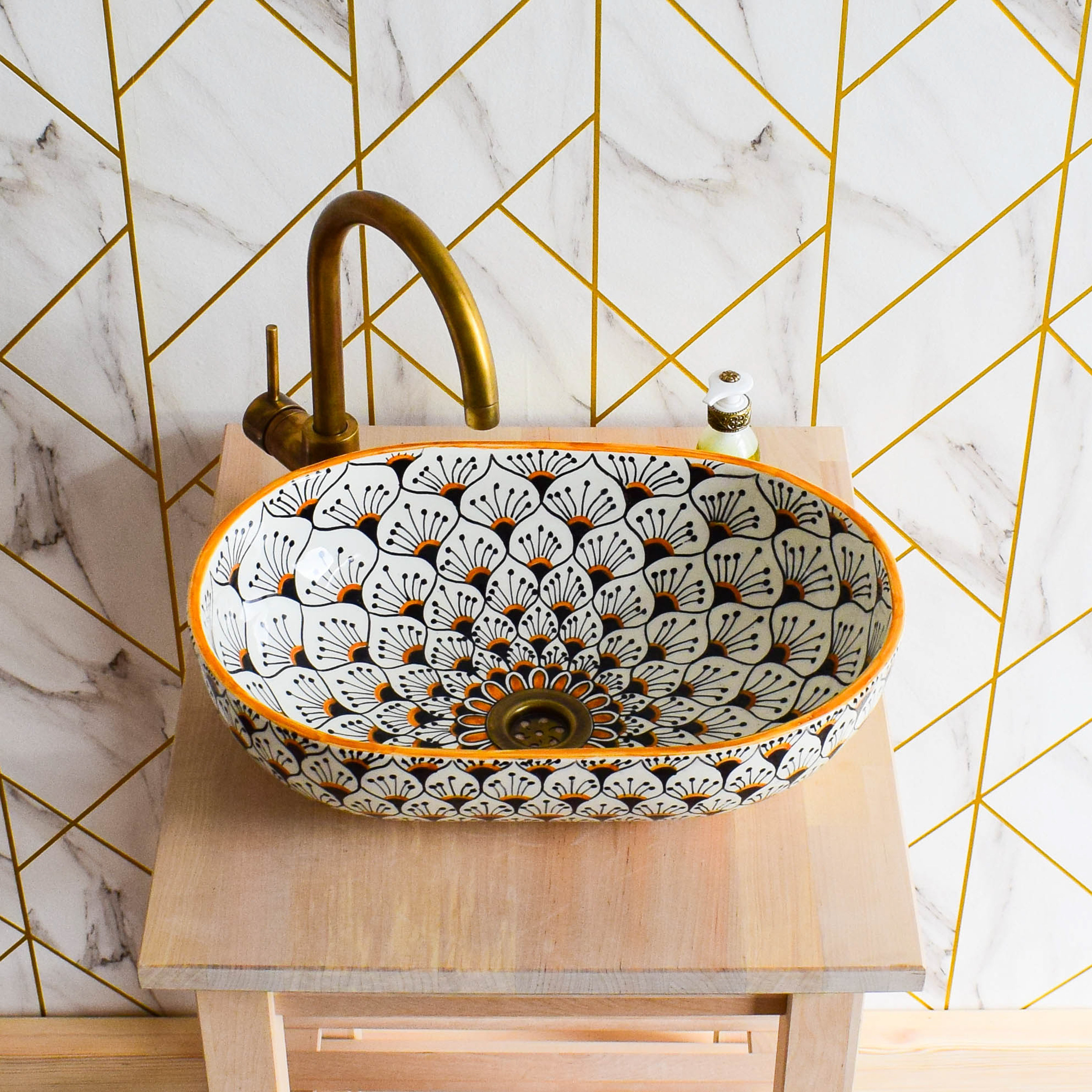 Pottery Bathroom Sinks 300mm Countertop Basin Is Space Saving, And Its