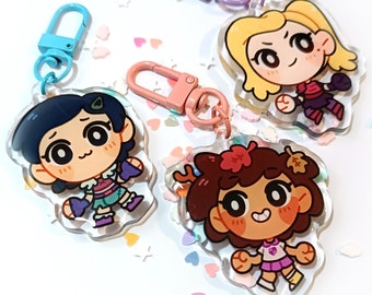 Amphibia Calamity Trio Sasha Anne Marcy Acrylic Keychains - Etsy