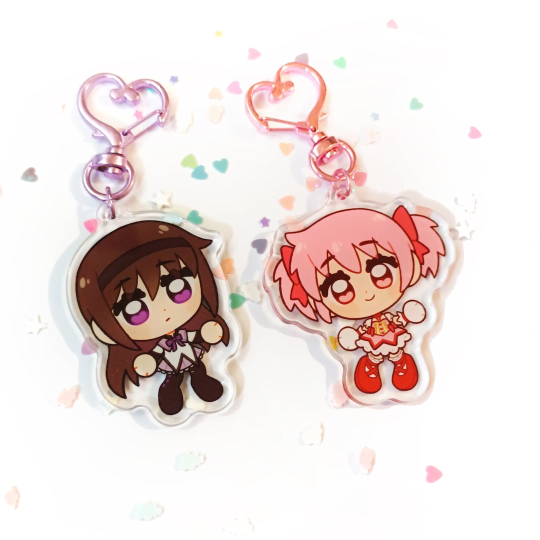 Homura and Madoka, Keychains - Etsy
