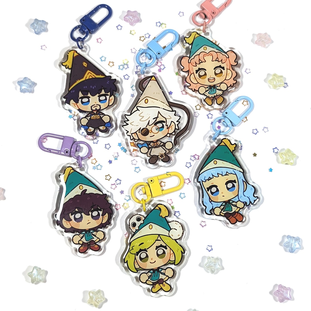 Witch Hat Atelier Keychain! Coco, Tetia, Richeh, Agott, Qifrey and ...