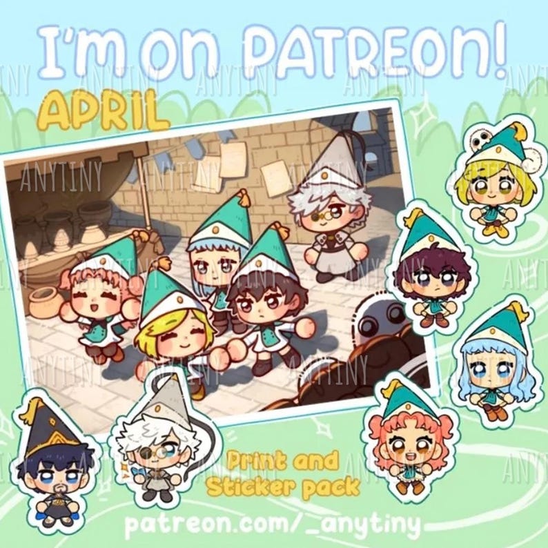Print and Package Stickers! Witch Hat Atelier! Coco, Tetia, Richeh ...