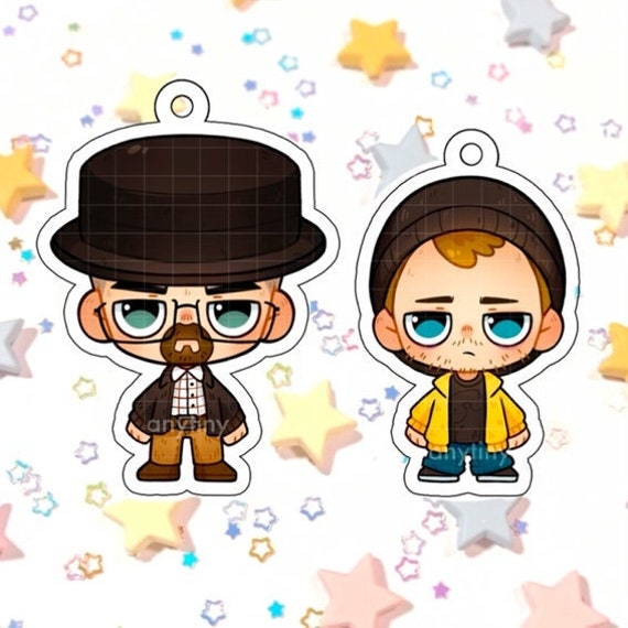 Walter White and Jesse Pinkman Breaking Bad Keychain - Etsy