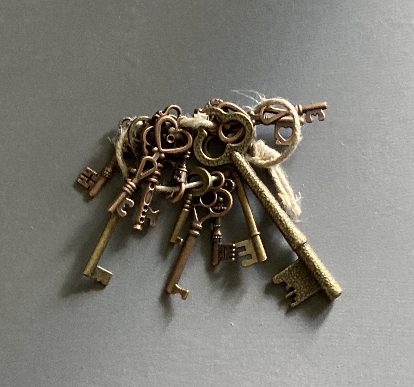 Vintage Skeleton Key Ring Set (#12 Total) - Etsy