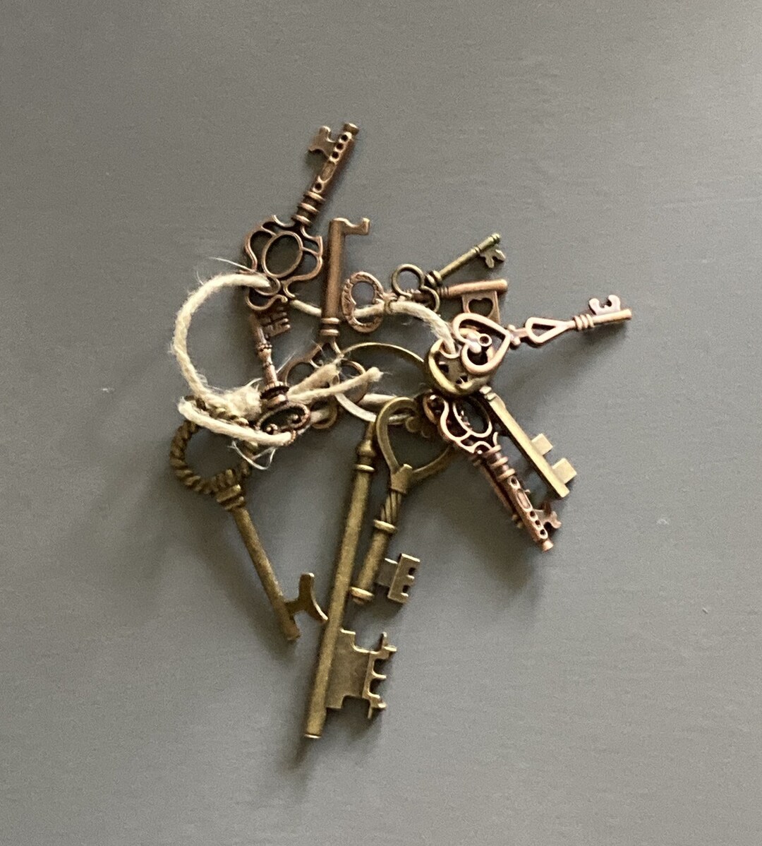 Vintage Skeleton Key Ring Set (#12 Total) - Etsy