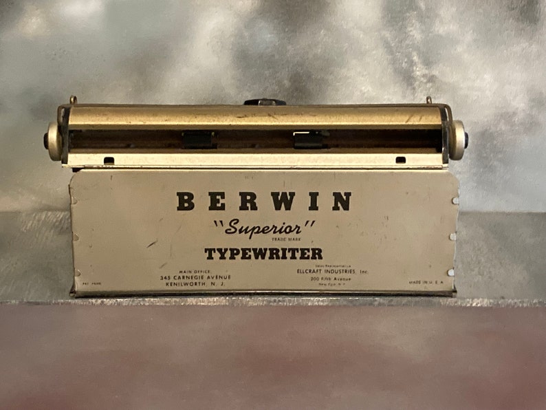 Berwin superior Typewriter Tin Toy - Etsy