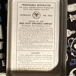 Vintage MSA Dustfoe 66 Respirator Kit Mine Safety Appliance - Etsy