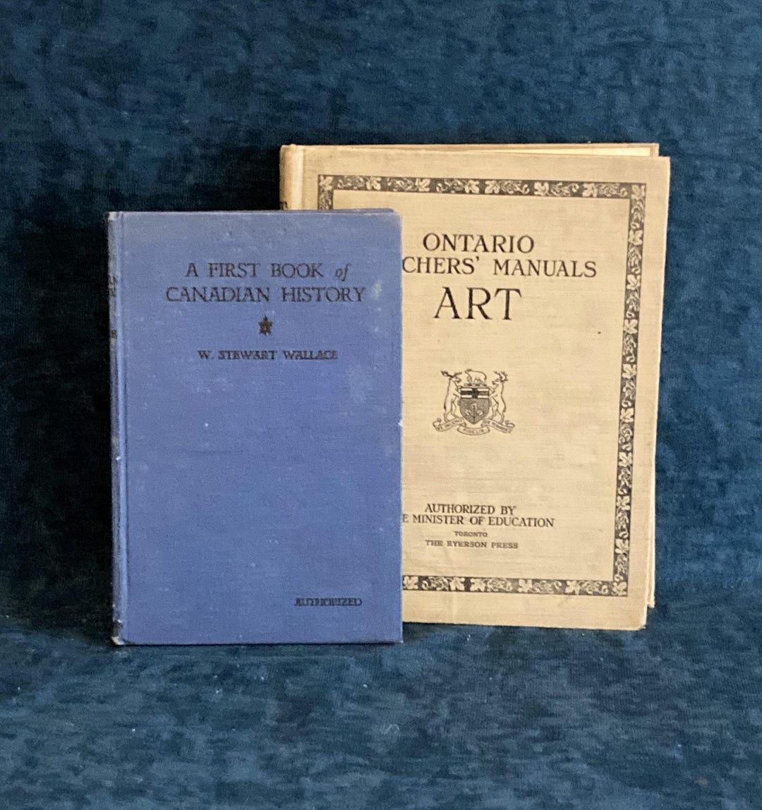 Vintage Canadian Educational Book Set - ART and HISTORY - Etsy