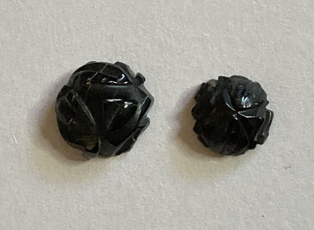 Victorian Whitby Jet Brooch Beads - Etsy