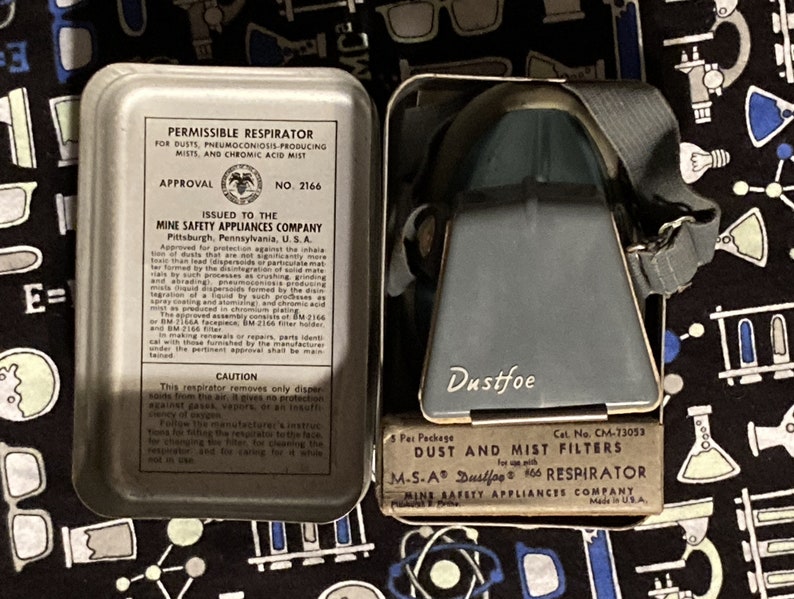 Vintage MSA Dustfoe 66 Respirator Kit Mine Safety Appliance - Etsy