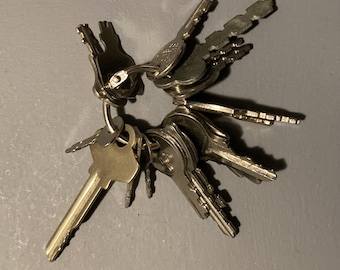 Vintage random Lockers Key Set 18 Total - Etsy