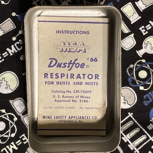 Vintage MSA Dustfoe 66 Respirator Kit Mine Safety Appliance - Etsy