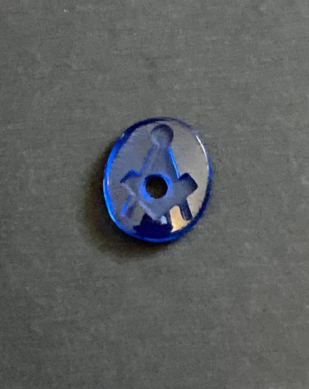 Antique Sapphire Freemason Stone Button - Etsy