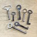 Authentic Vintage Skeleton Key Ring Set (#7 TOTAL) - Etsy