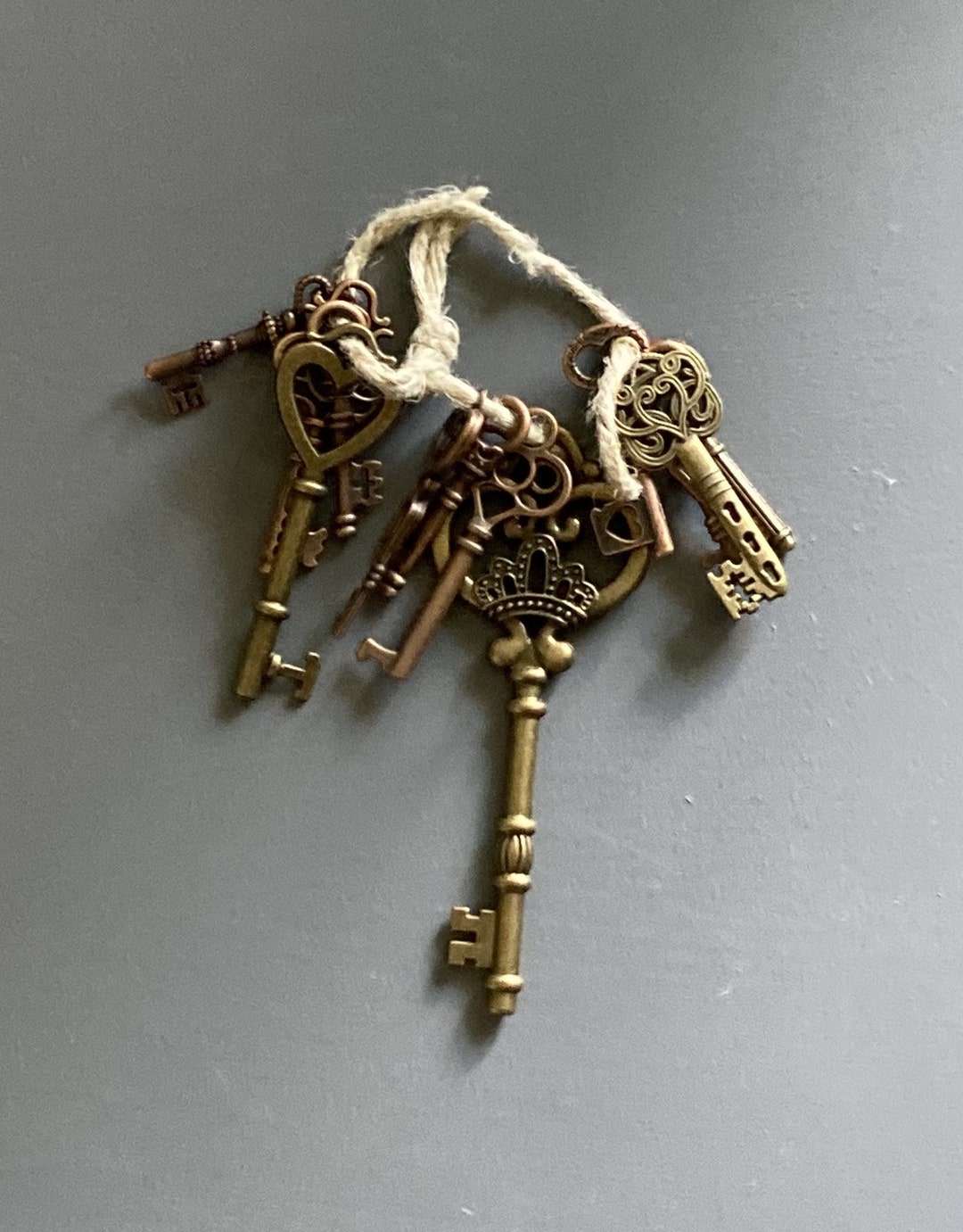 Vintage Skeleton Key Ring Set (#12 Total) - Etsy