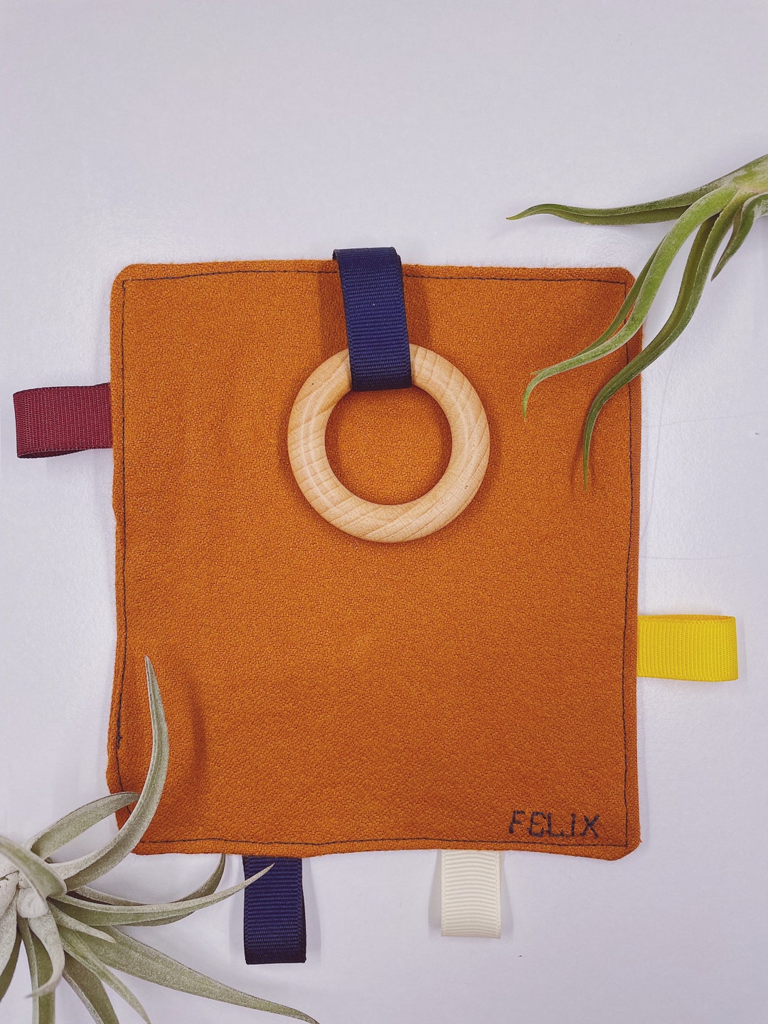 Organic Cotton Sensory Crinkle Square - Baby Shower Gift - Etsy