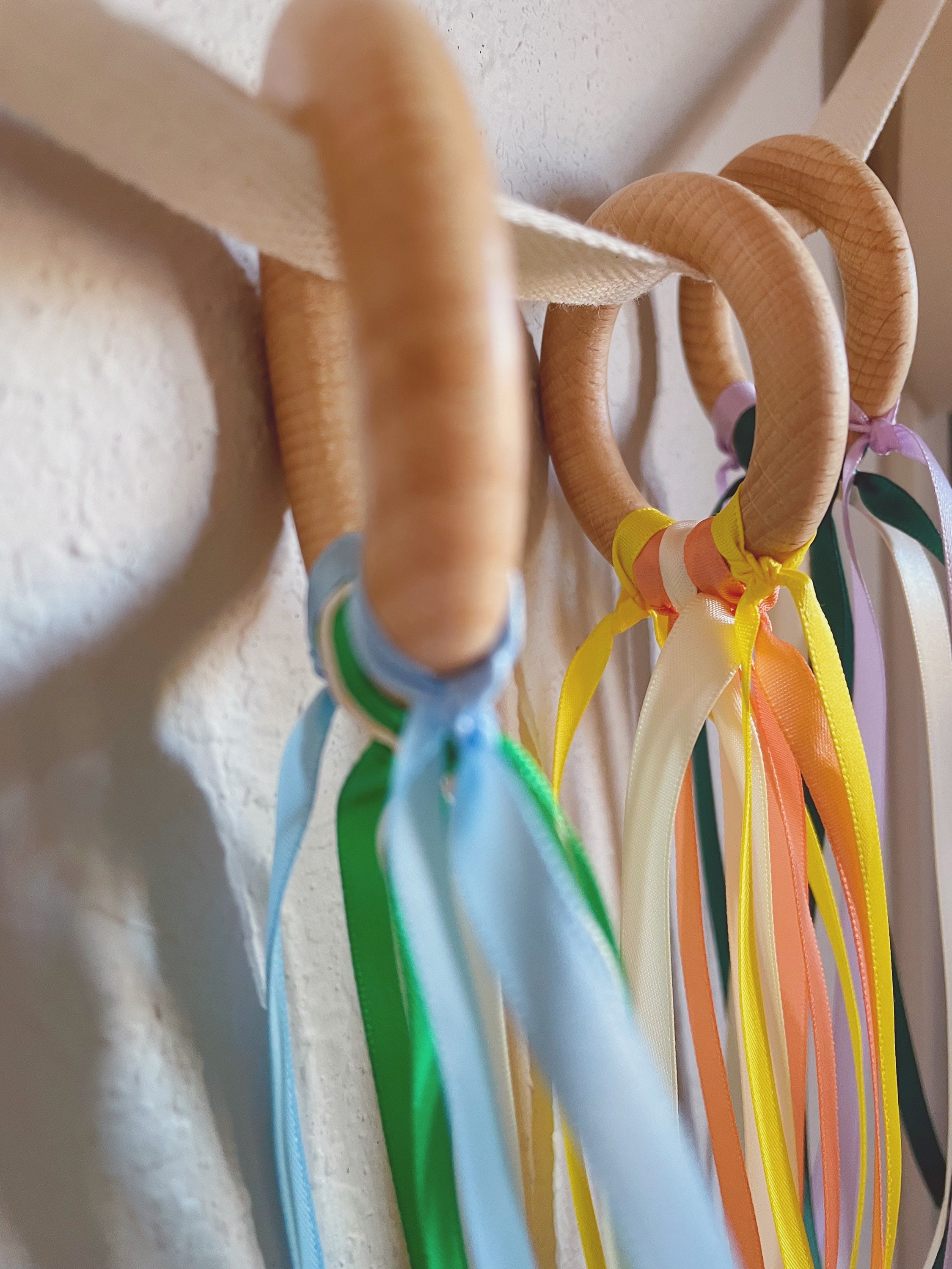 Montessori Sensory Ribbon Toy Wooden Baby Toy Sensory Toy - Etsy