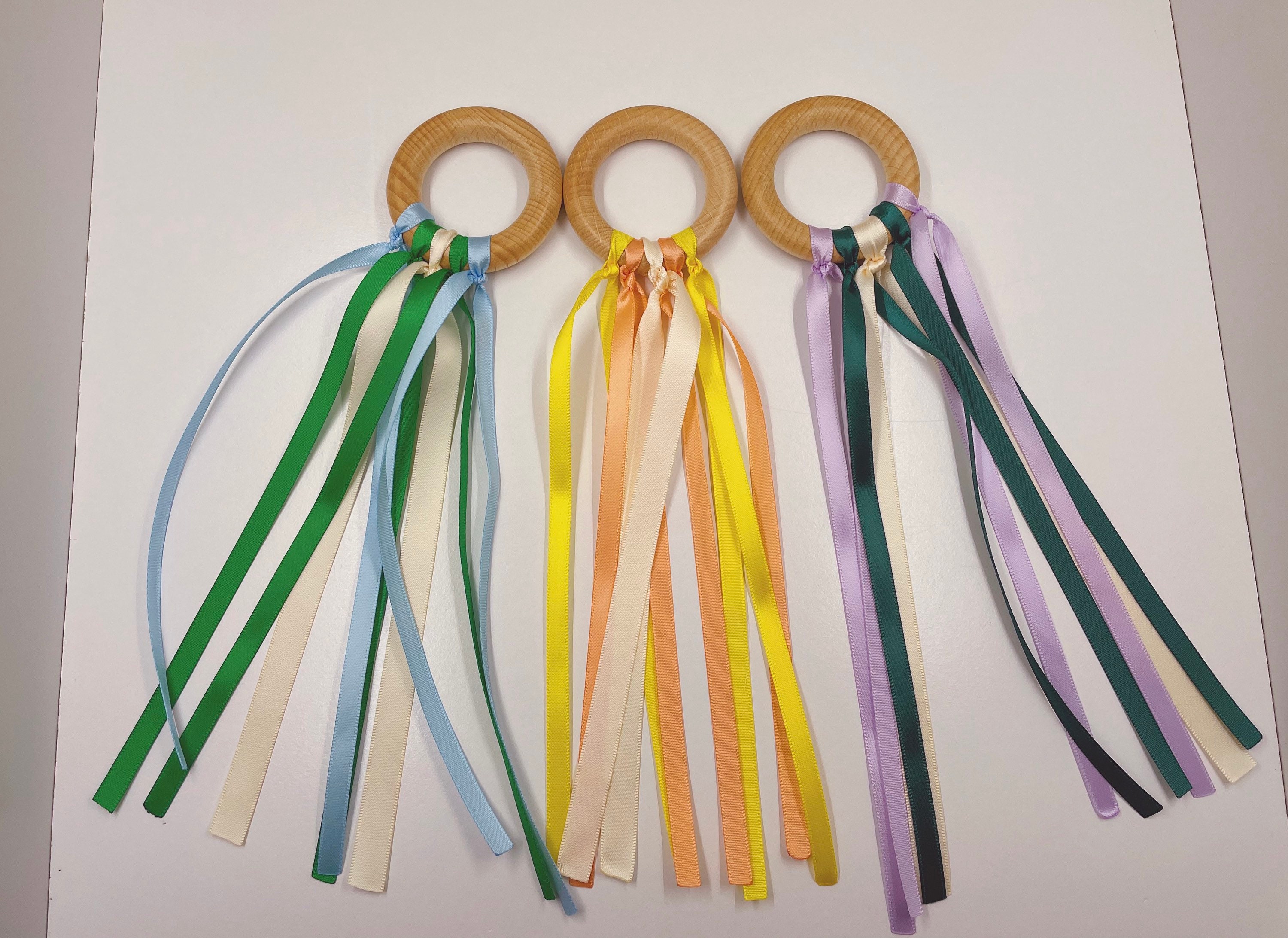 Montessori Sensory Ribbon Toy Wooden Baby Toy Sensory Toy - Etsy