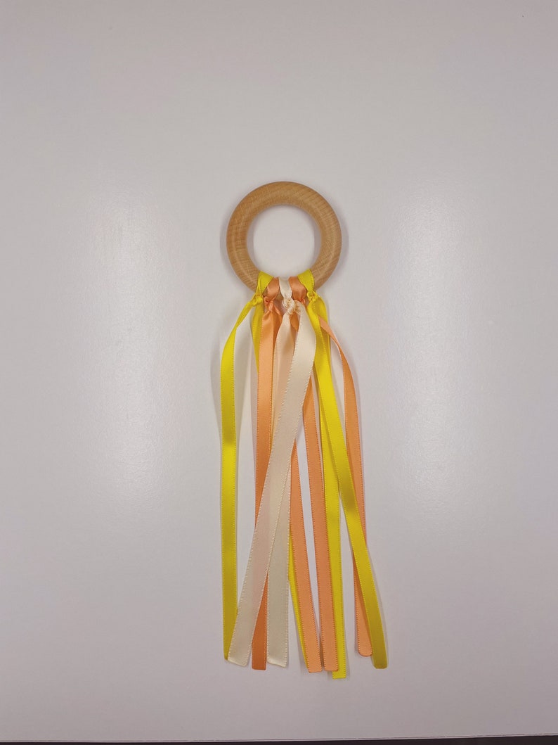 Montessori Sensory Ribbon Toy Wooden Baby Toy Sensory Toy - Etsy