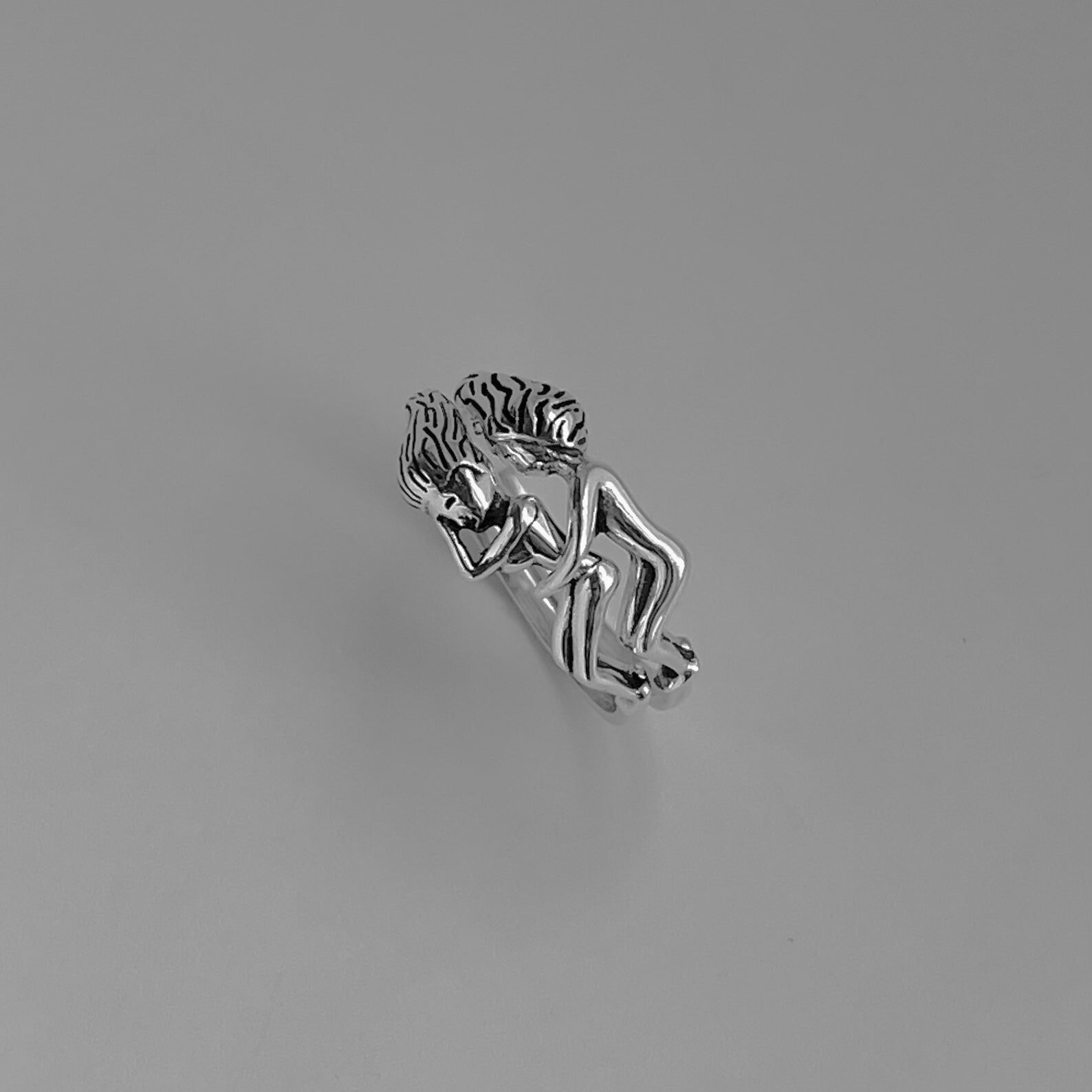 Sterling Silver Lovers Ring, Partners Ring, Couple Ring, Love Ring ...