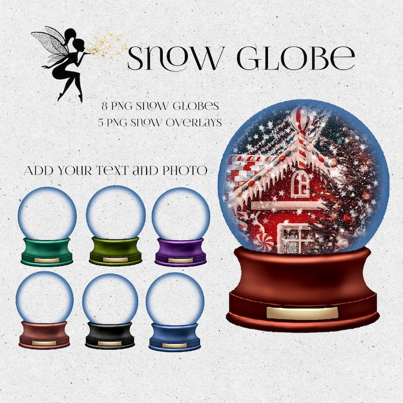 Snow Globes Clipart - Etsy