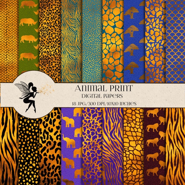 Animal Print Paper - Etsy