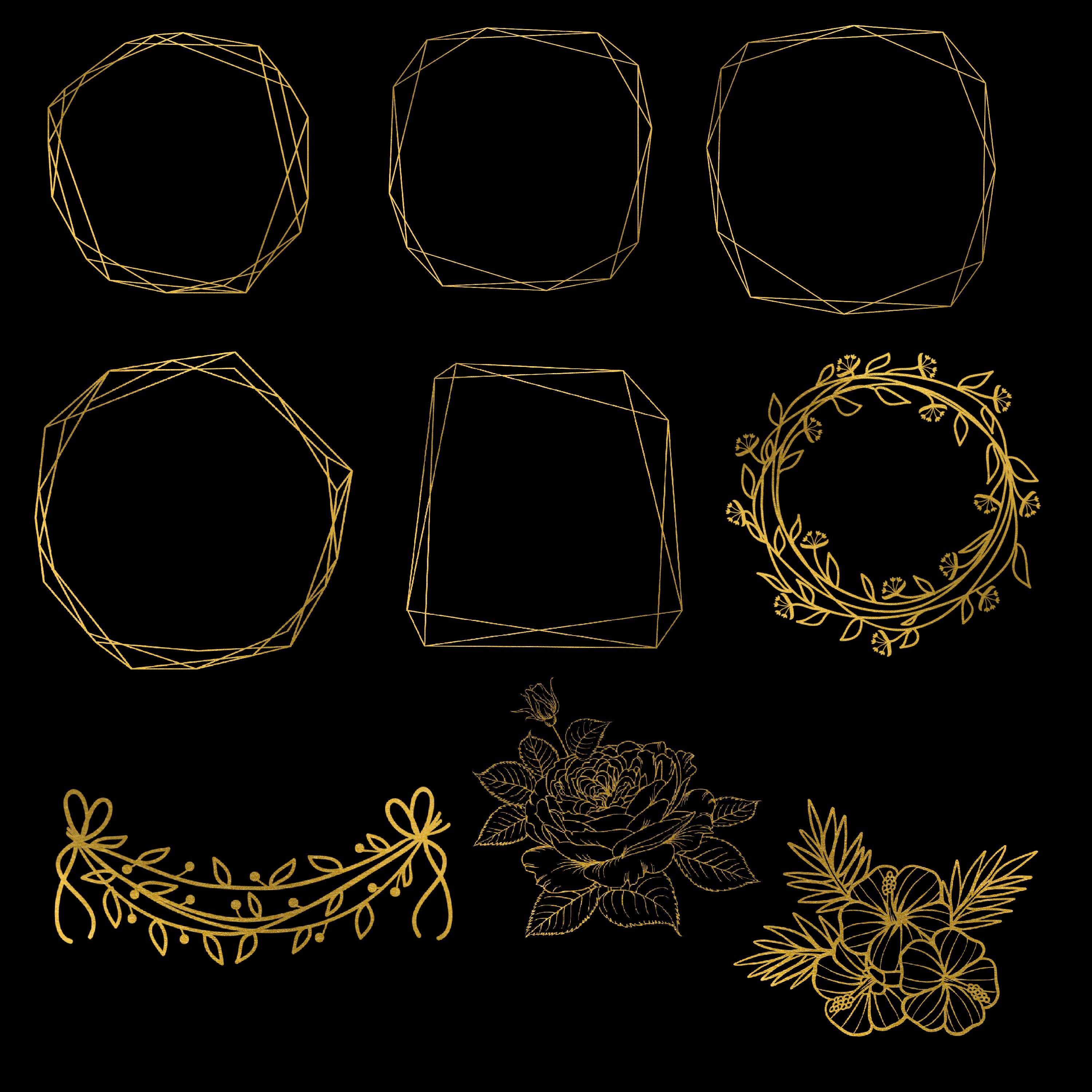 Yellow Watercolor Splashes and Gold Overlays, 32 PNG, Background ...