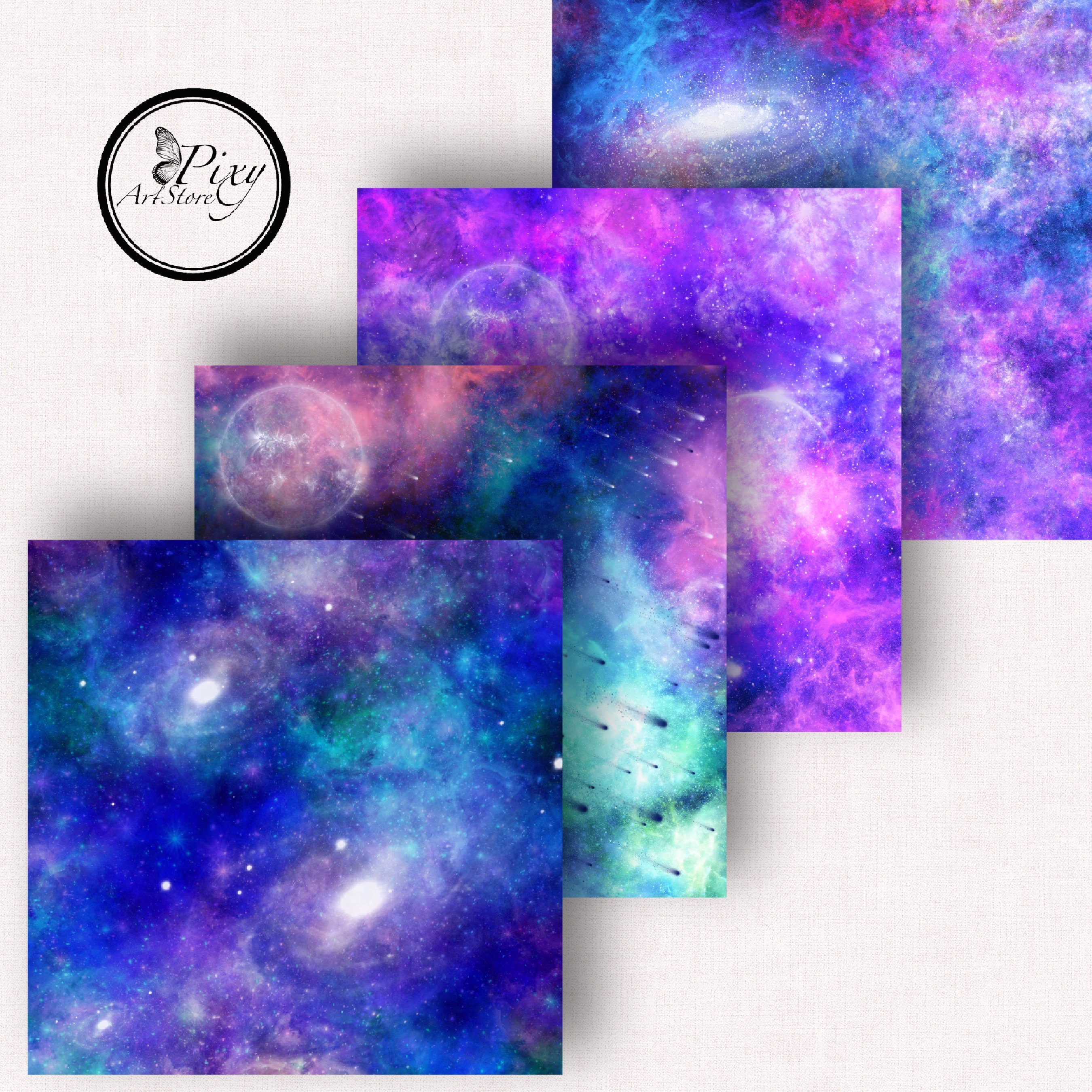 Galaxy Digital Papers, Glaxy Space, Fantasy Galaxy Space, Galaxy Texure ...