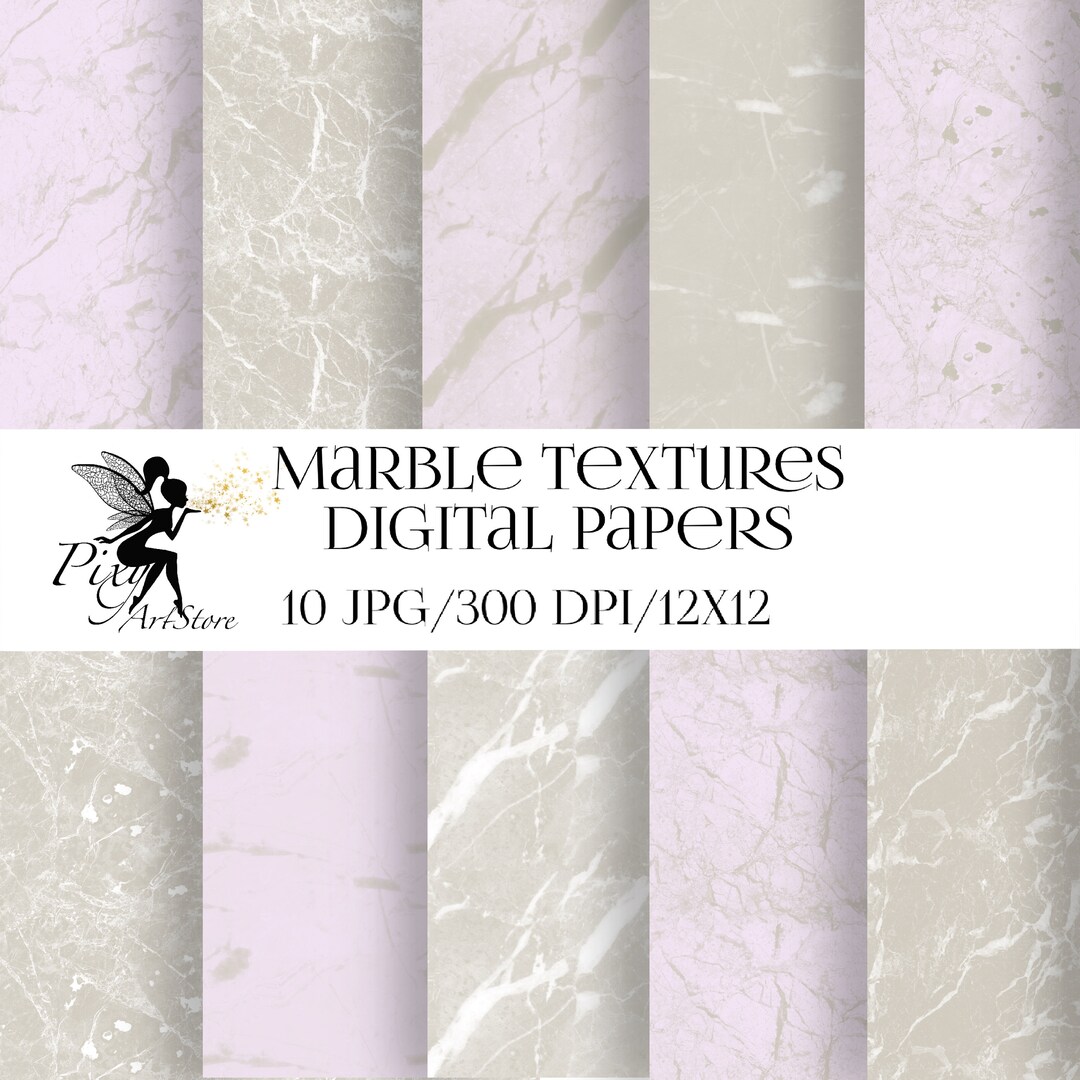 Marble Stone Texture Digital Papers, Beige Marble Paper, Stone Texture ...