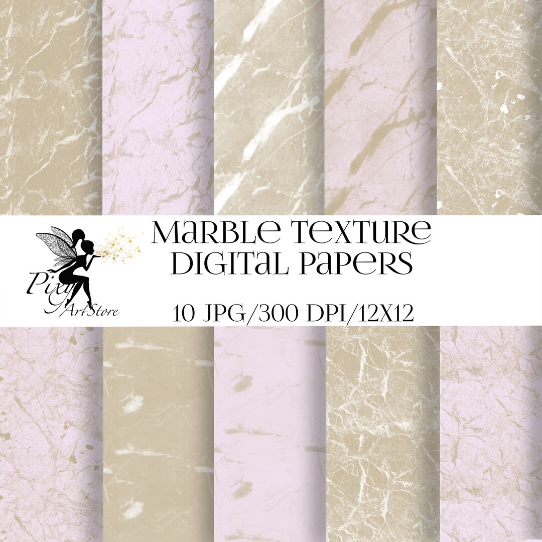 Marble Stone Texture Digital Paper, Beige Marble Paper, Stone Texture ...