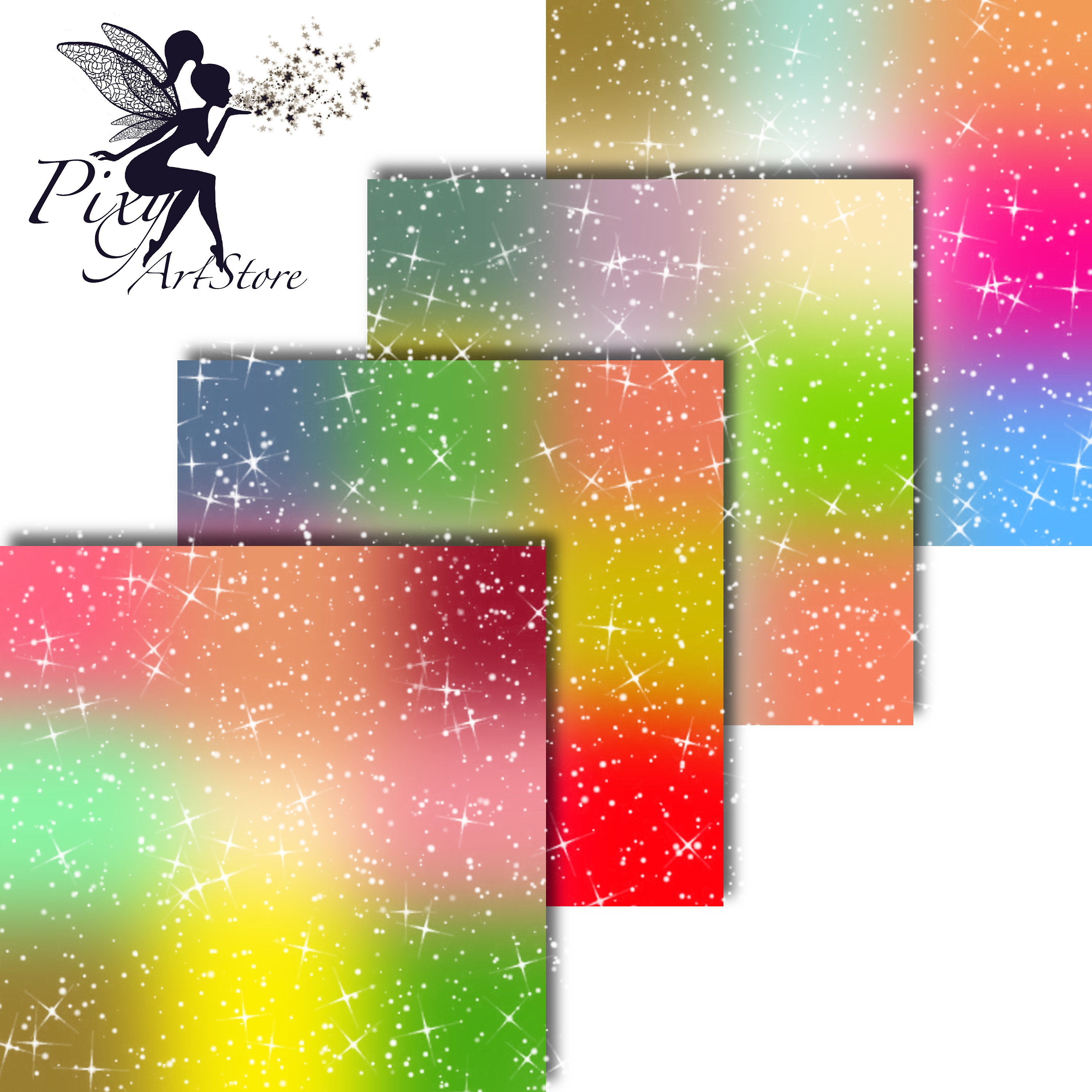 Twilight Fade Ombre Digital Paper, Instant Download, Ombre Paper ...