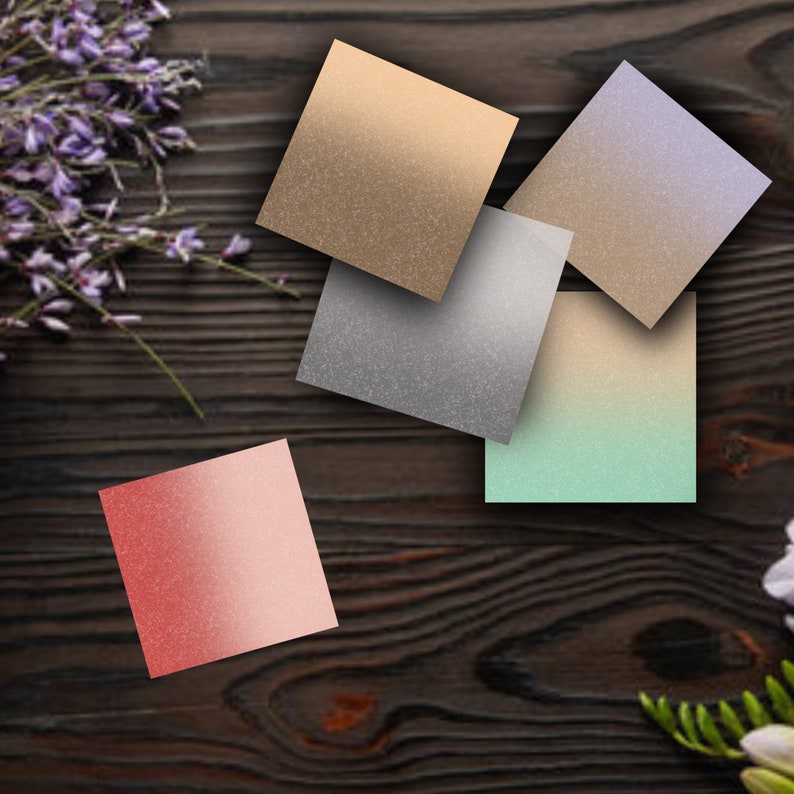 Twilight Fade Digital Paper, Instant Download, Ombre Starry Paper ...