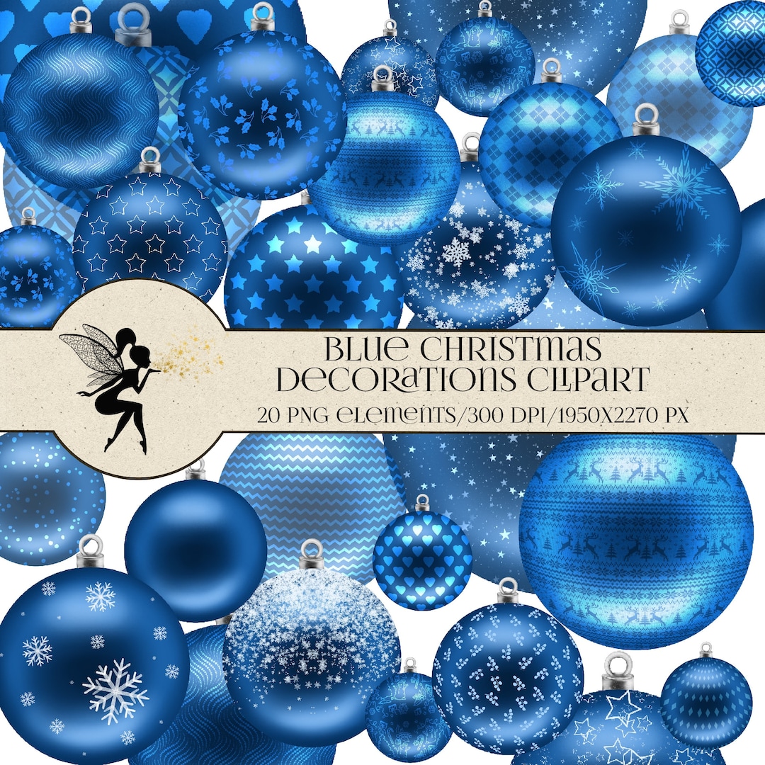 Christmas Balls Clipart, Blue Balls, Christmas Clipart, Christmas ...