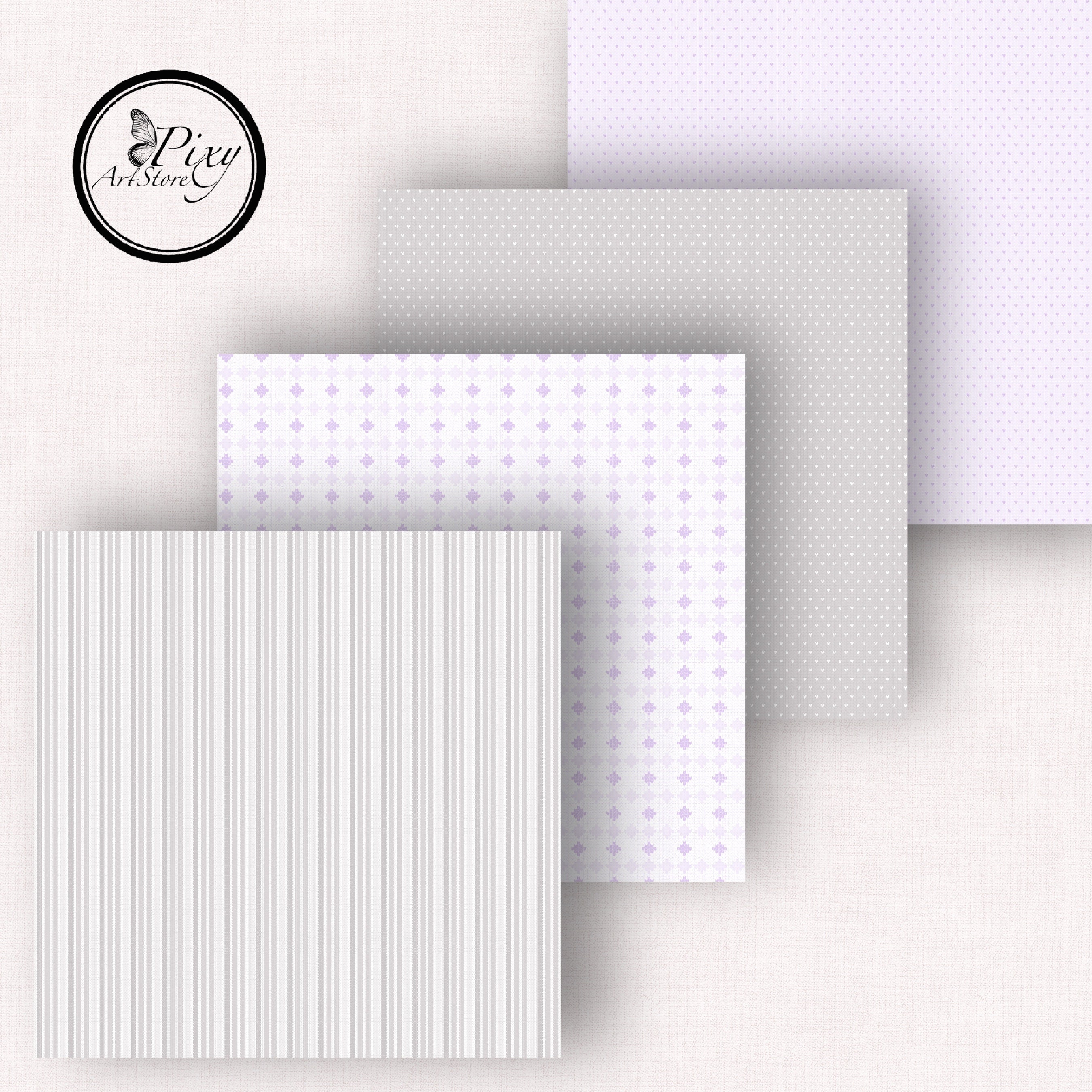 Knitted Digital Paper Purple and Grey Digital Paper Instant - Etsy