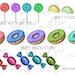 Sweet Food Clipart Collection- Set of Food, Dessert, Donuts, Cake ...
