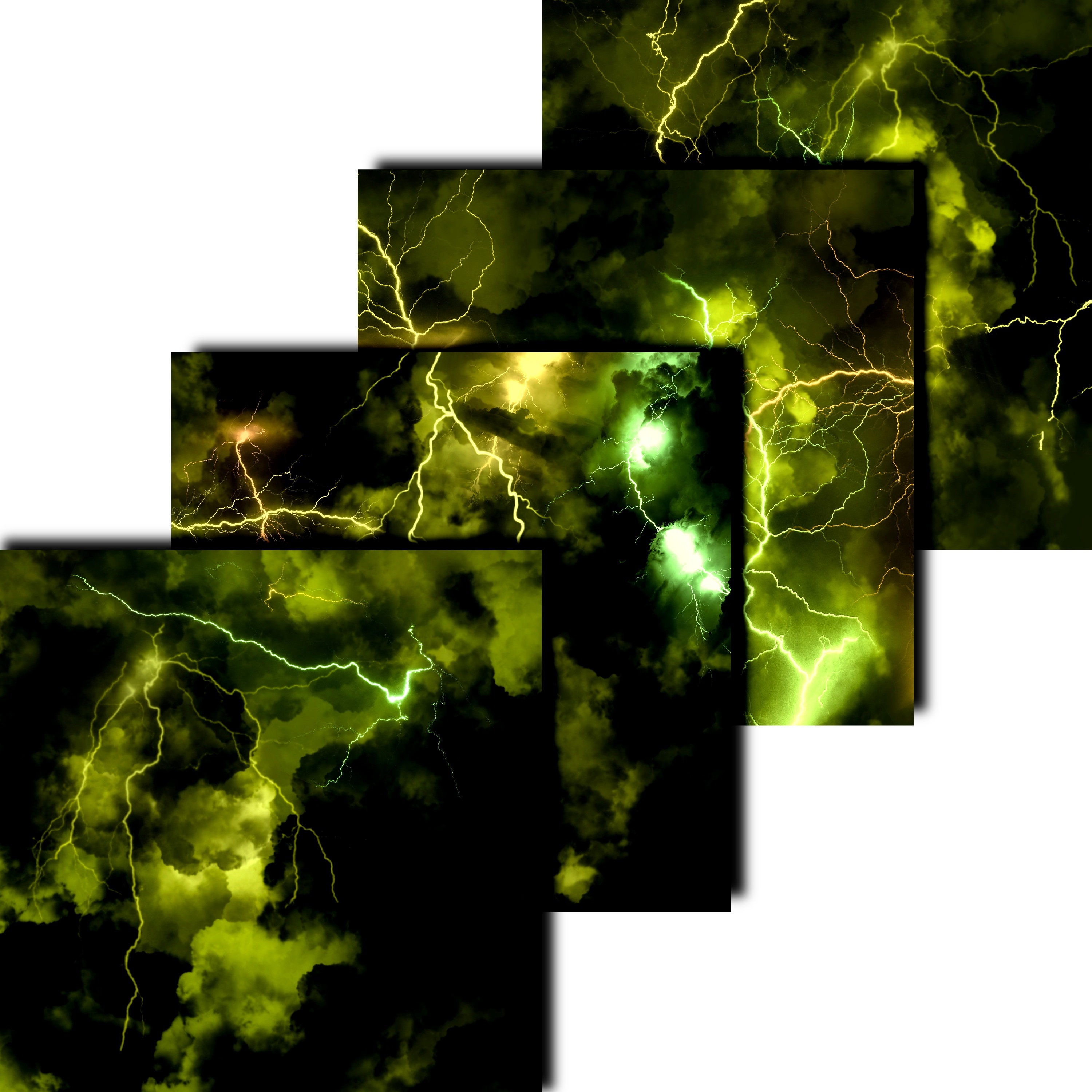 Thunder Lightning Storm Papers, Digital Set Papers, JPG Lightning ...