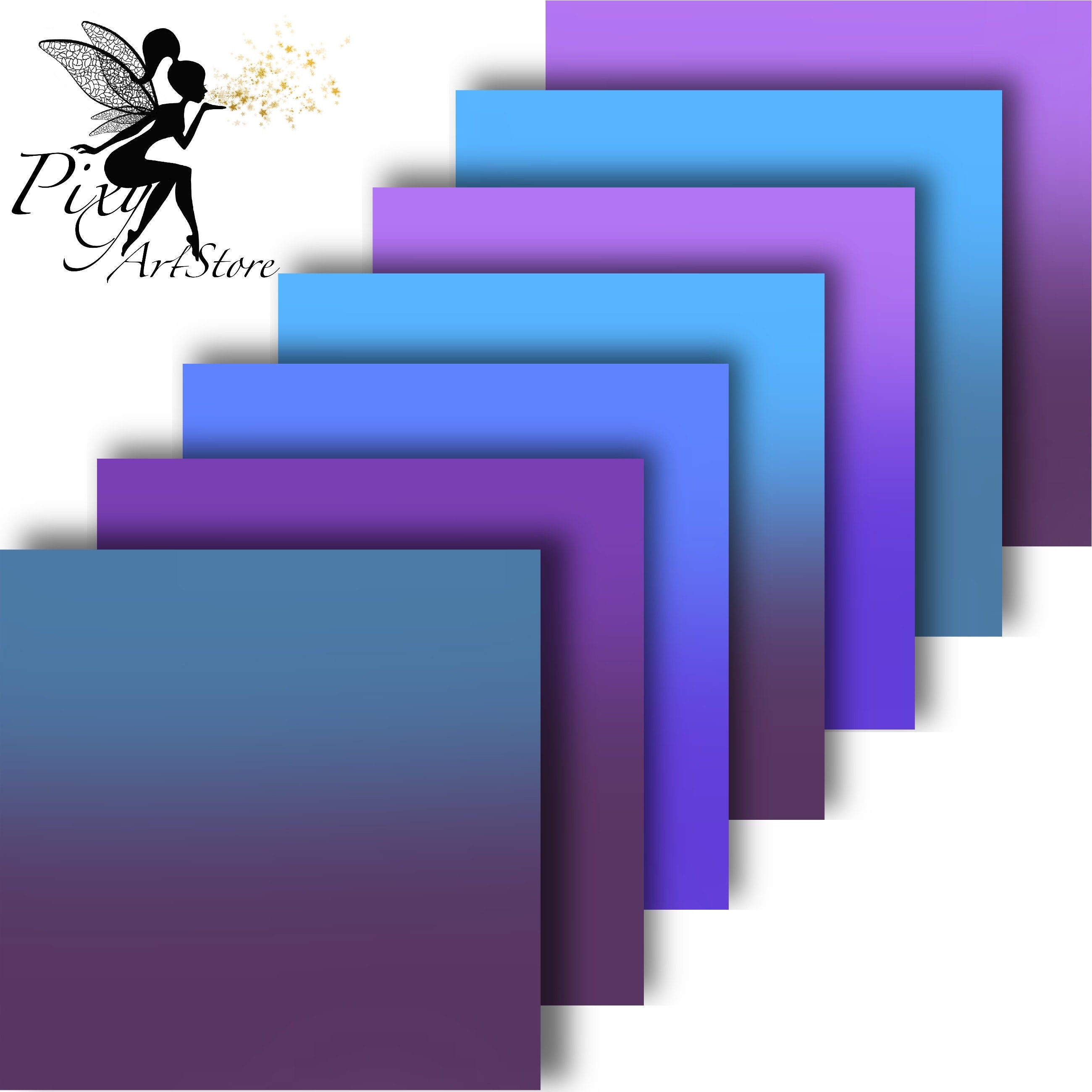 Ombre Digital Papers -14 JPG Pack, Instant Download, Ombre Background ...